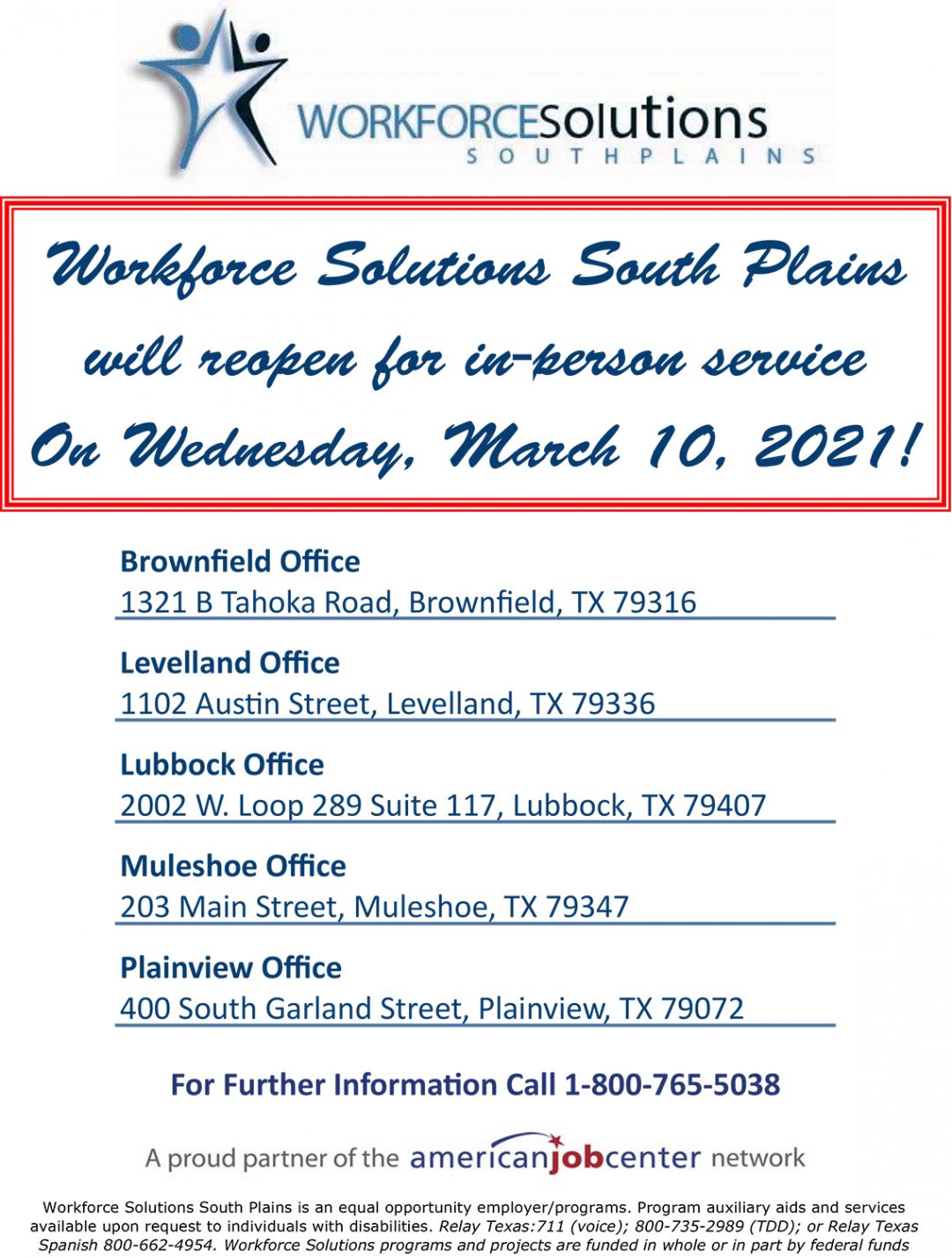 Home - WorkForce Solutions South Plains